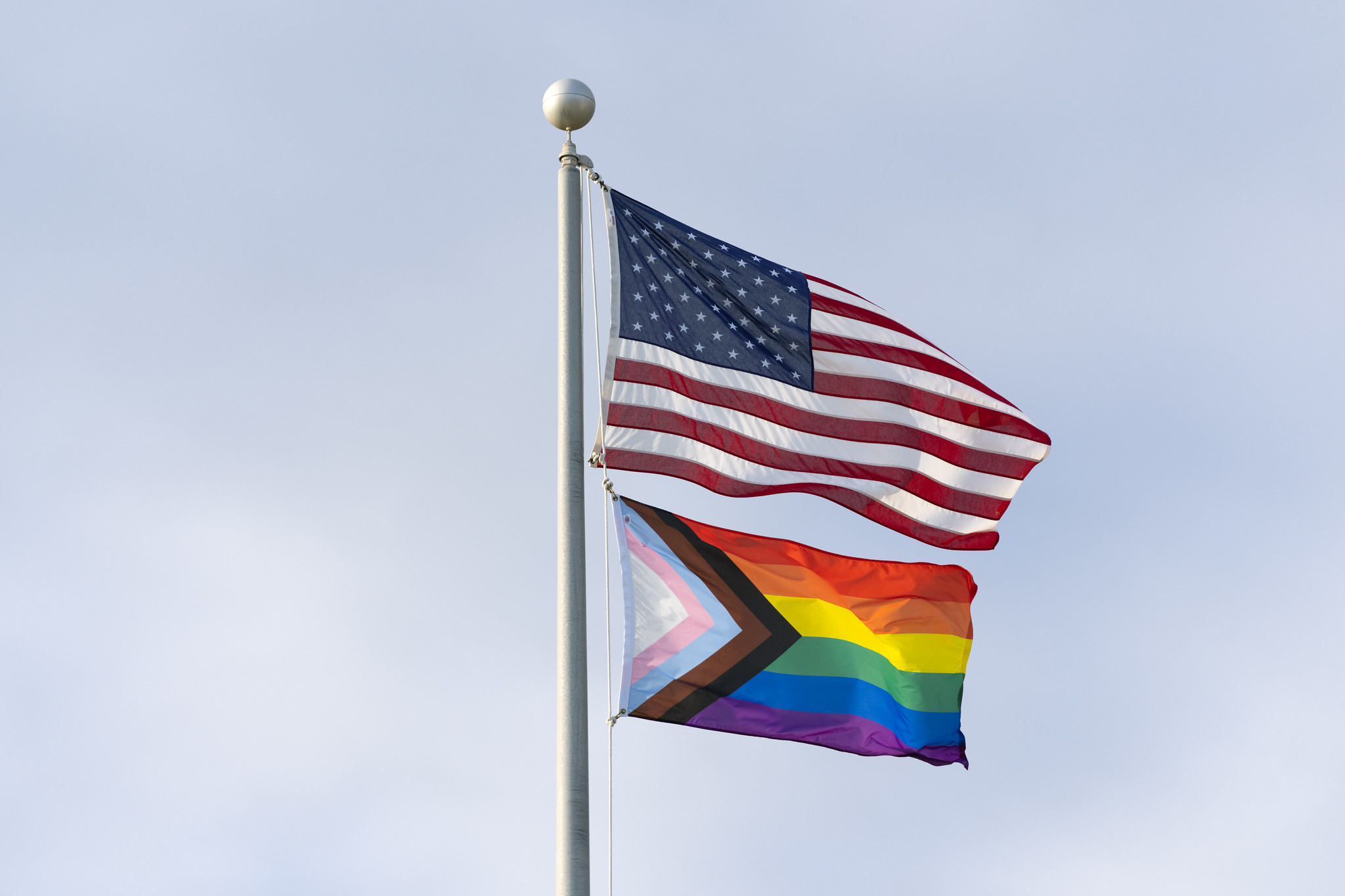 Celebrating Pride Month and Raising the Progress Pride Flag Over LA ...